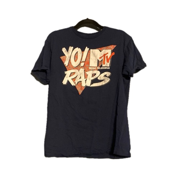 MTV | Shirts | Vintage Style Navy Yo Mtv Raps Tshirt | Poshmark